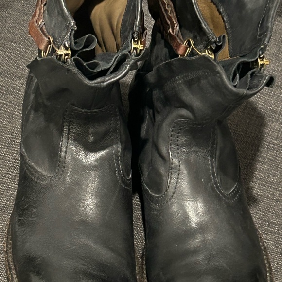 A.S.98 | Shoes | As98 Saint Metal Zip Black Leather Boots | Poshmark